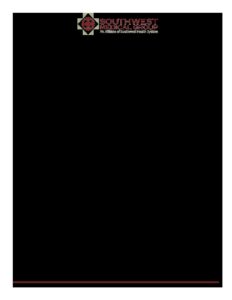 Adult New Patient Packet Fillable | Southwest Health